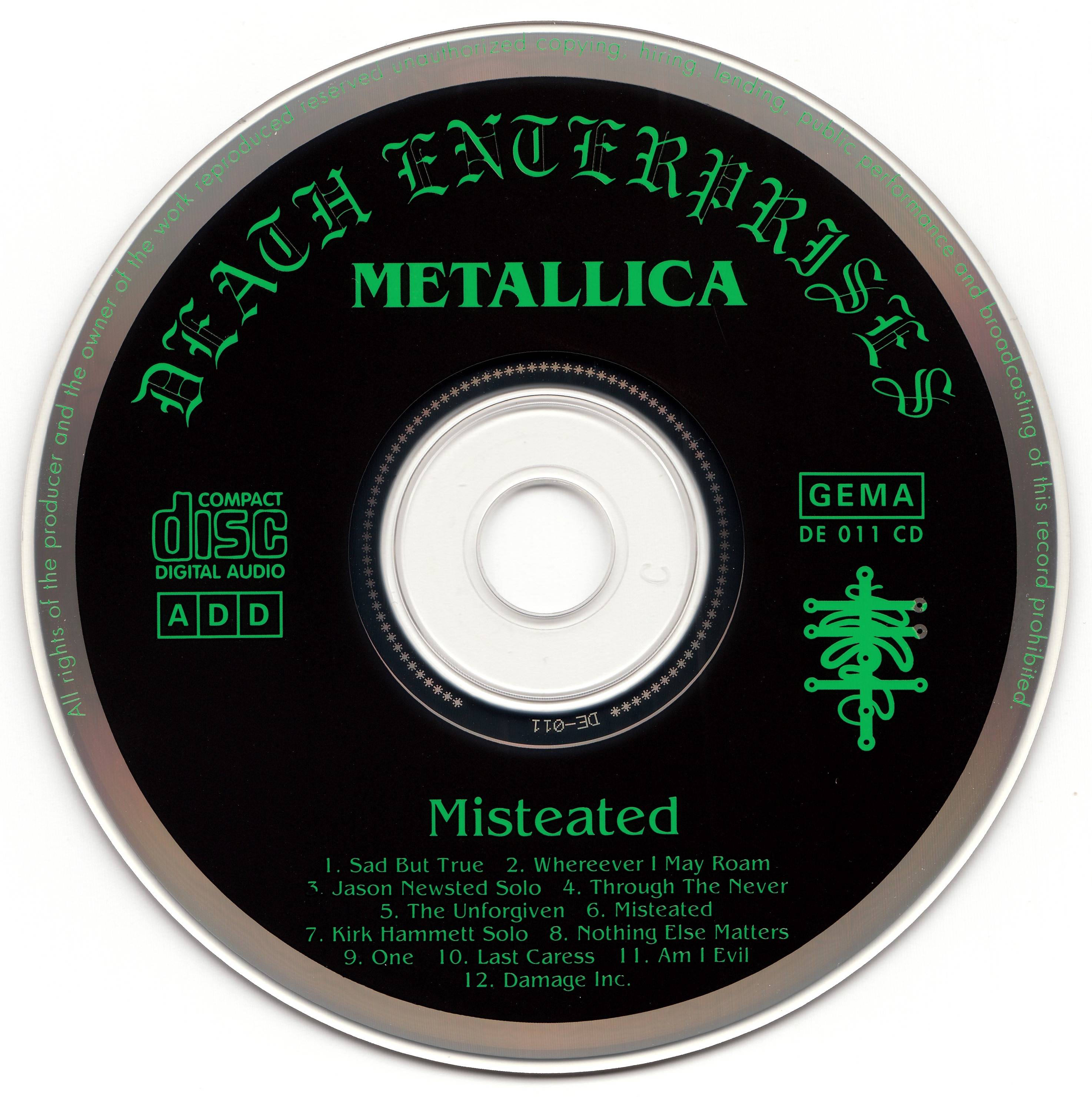 Metallica Mistreated : CD | CD Covers | Cover Century | Over 1.000.000 ...